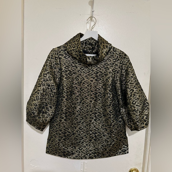 Tuckernuck | Tops | Tuckernuck Gold And Black Leopard Print Blouse ...